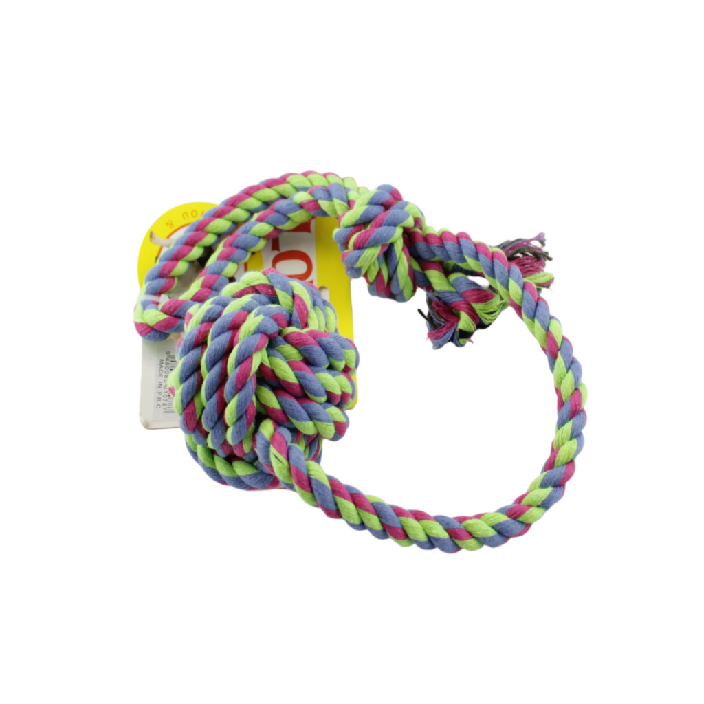 Dog Rope Toy With Rope Ball – The Paw Store