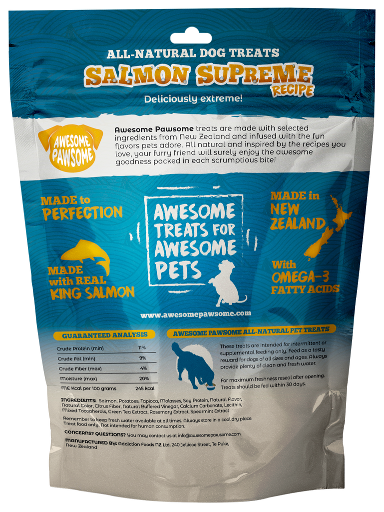 Awesome Pawsome Salmon Supreme 85g Dog Treats – The Paw Store